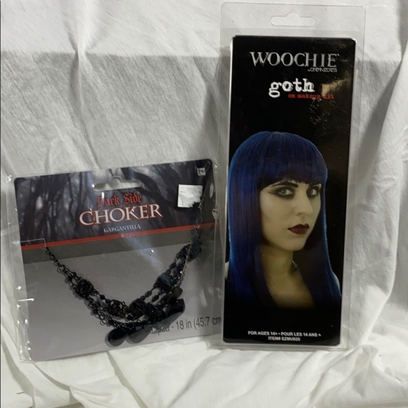Woochie | Makeup | Goth Makeup Kit With Bonus Choker Necklace Free ...